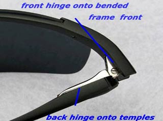 3.0mm spring hinge for aluminum sunglasses